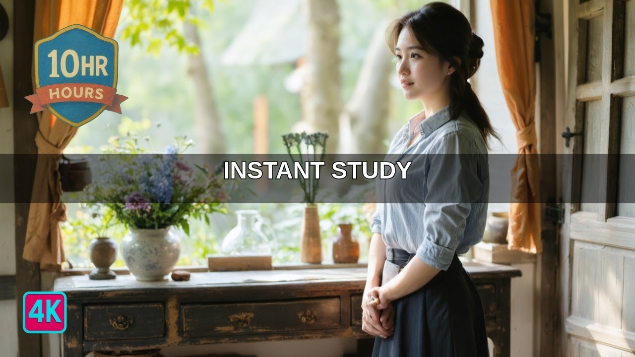 Immersive Cozy Cottage Interior | Ambient Music | 10 Hours of Lo-Fi Study Beats - YouTube