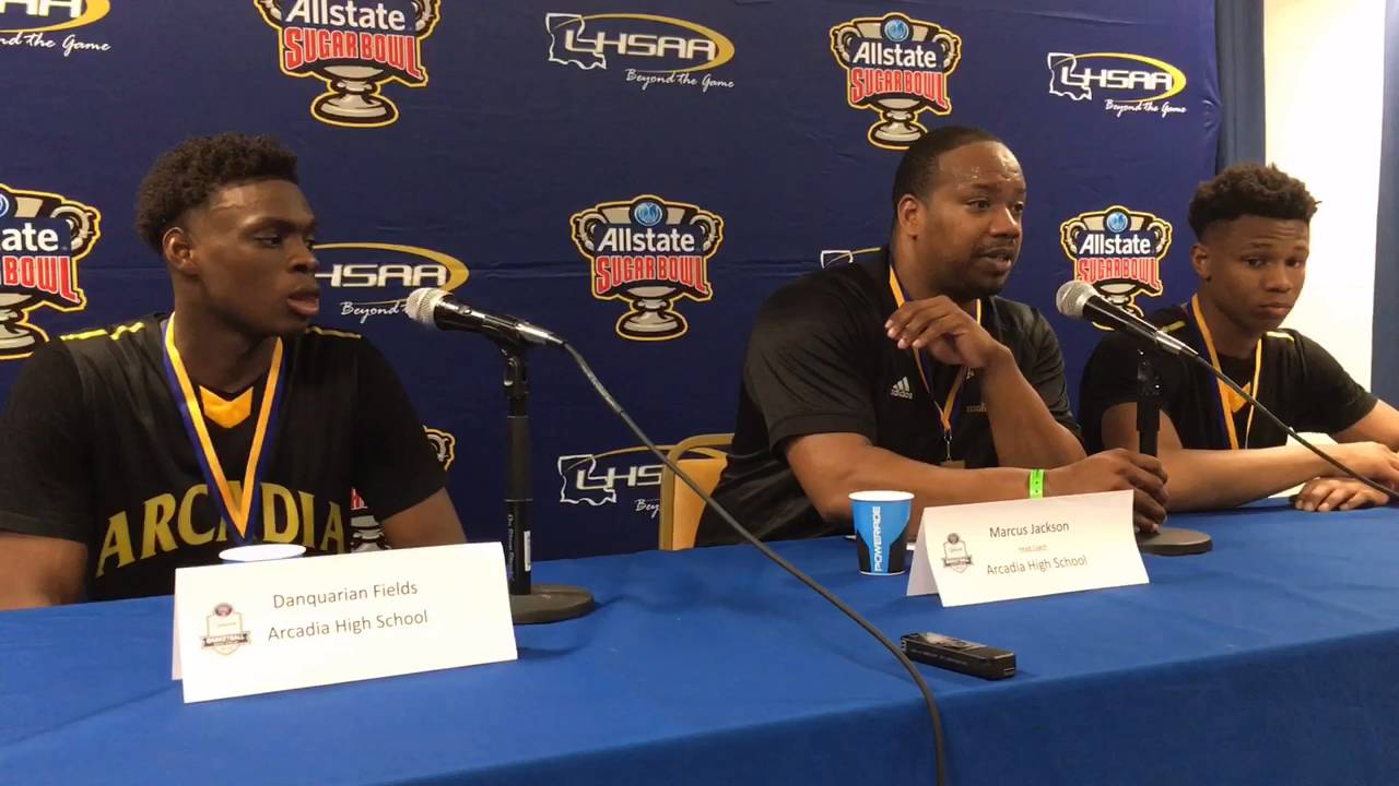 Arcadia coach Marcus Jackson on winning Class 1A title - YouTube