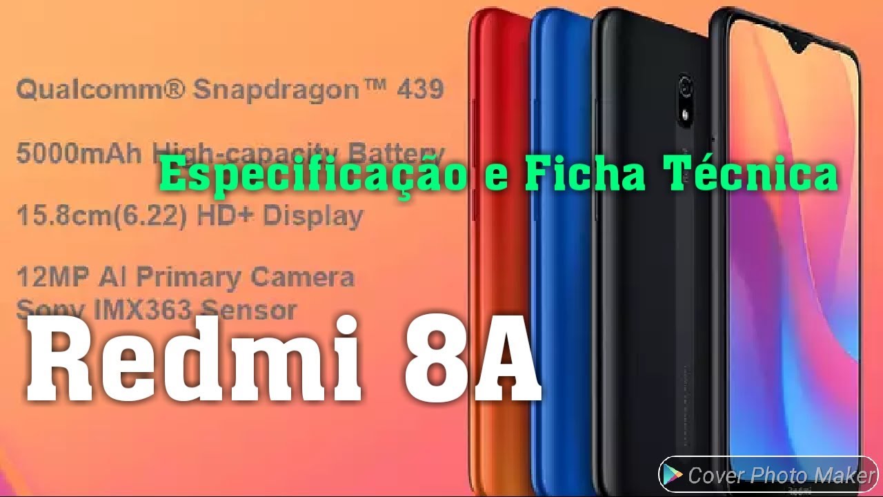 Xiaomi Redmi 8A Especificação e Ficha Técnica - YouTube