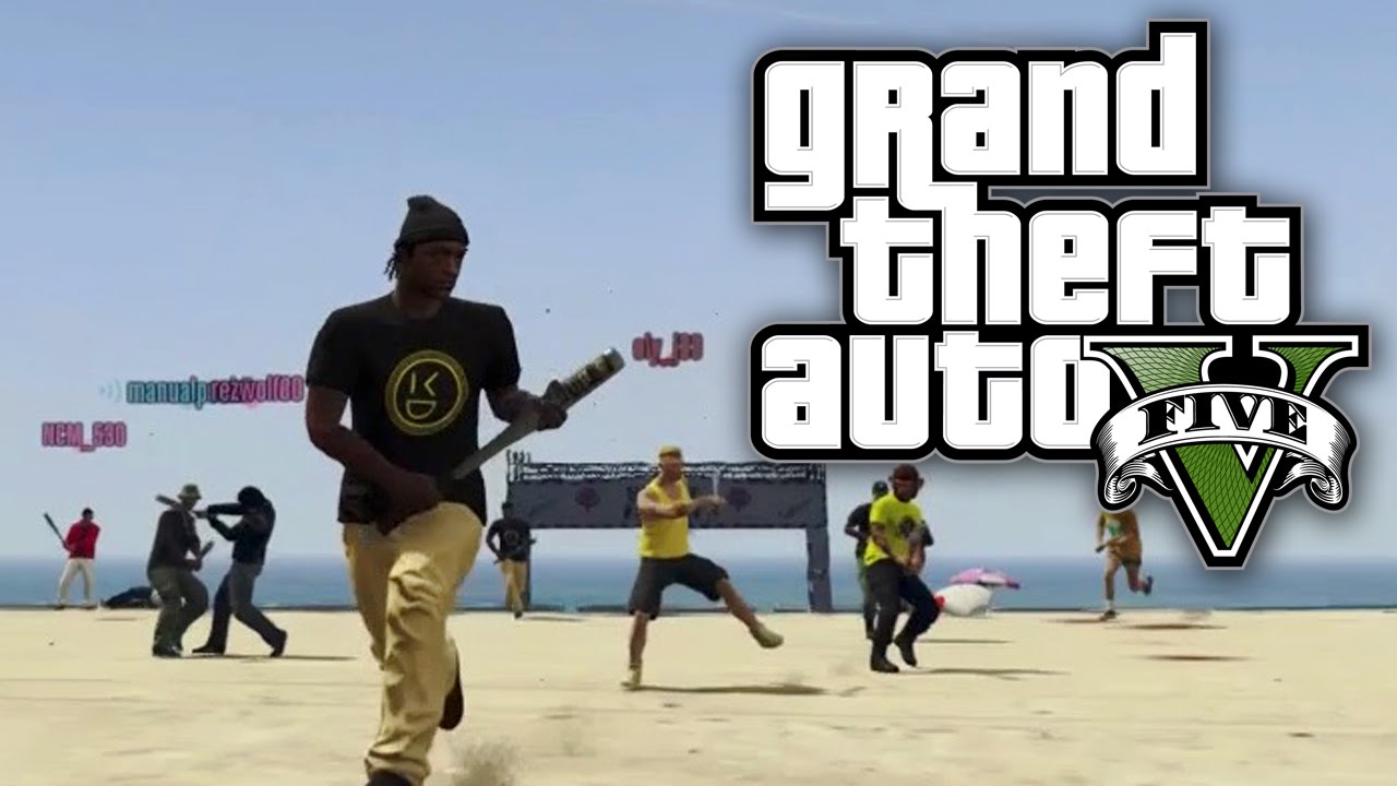 GTA 5 Online - 4 TEAM AMERICAN FOOTBALL! (GTA V Online) - YouTube