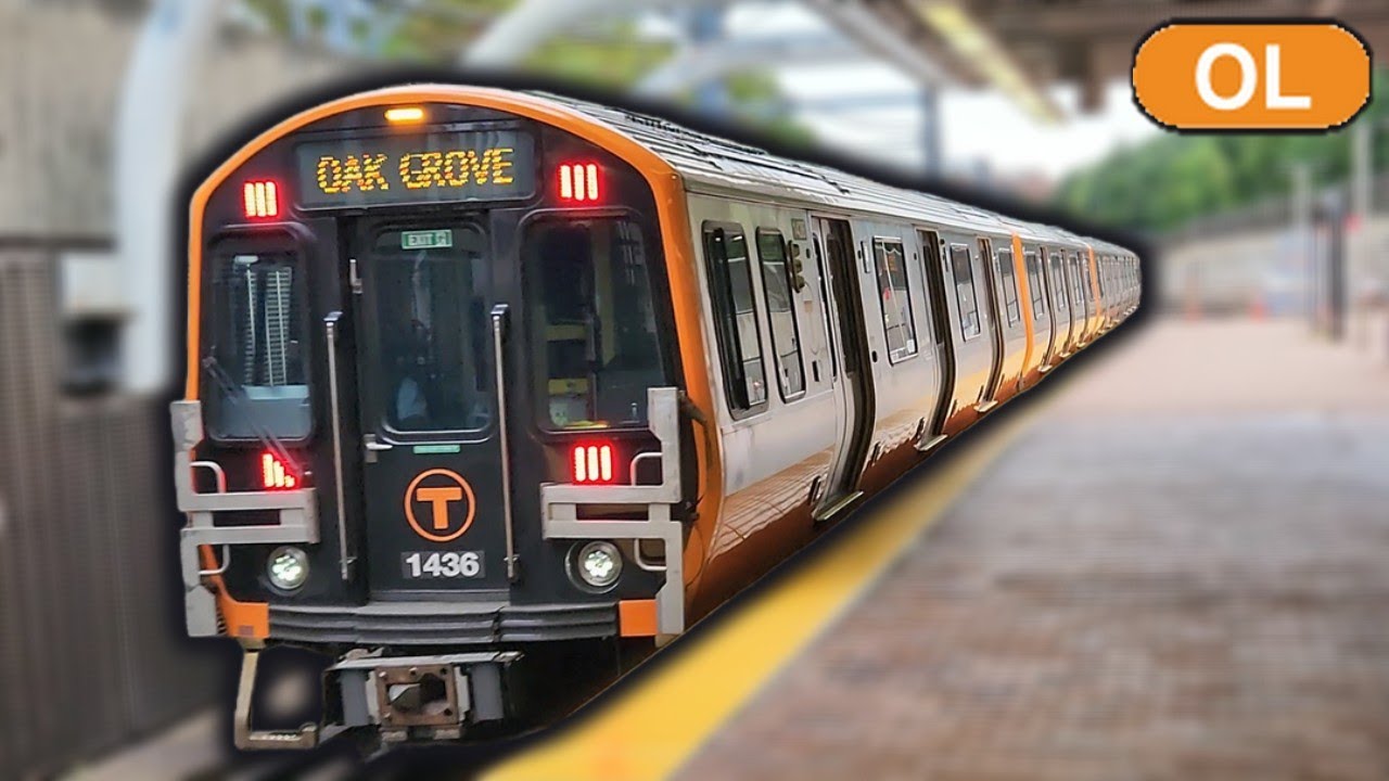ᴴᴰᴿ MBTA Orange Line: Trains at Roxbury Crossing, North Station, and ...