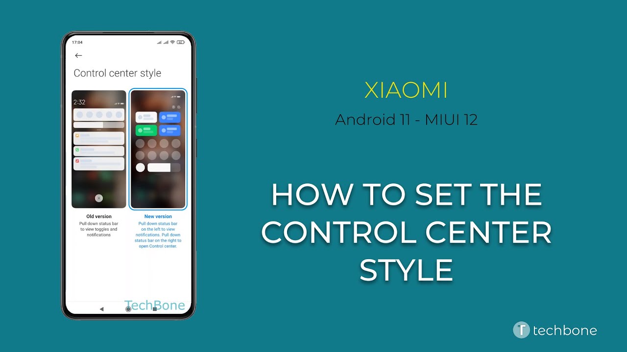 How to Set the Control center style - Xiaomi [Android 11 - MIUI 12 ...