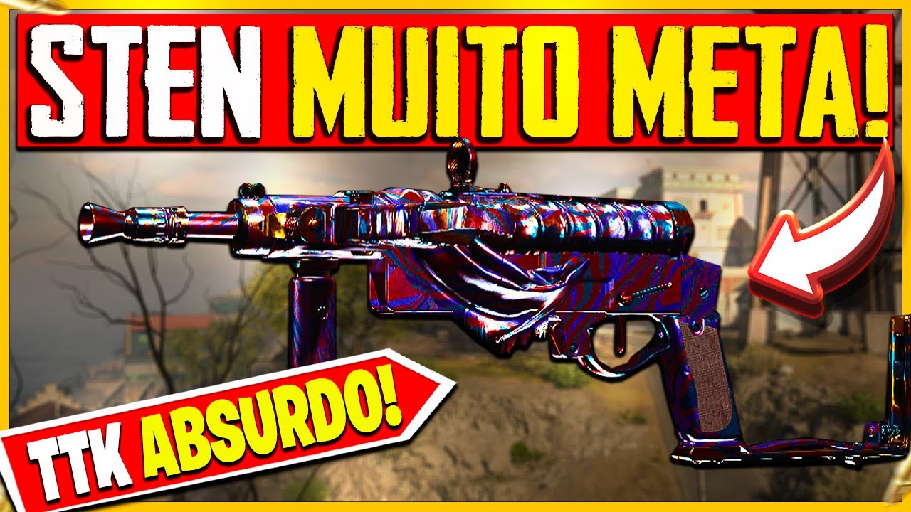 A STEN É UMA DAS MELHORES SMGS META DO WARZONE! MUITO FORTE! MELHOR ...