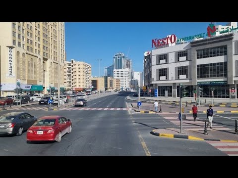 Dubai Abu Hail Metro Stn to Sharjah Al Jubail Bus Stn ride via Ittihad ...