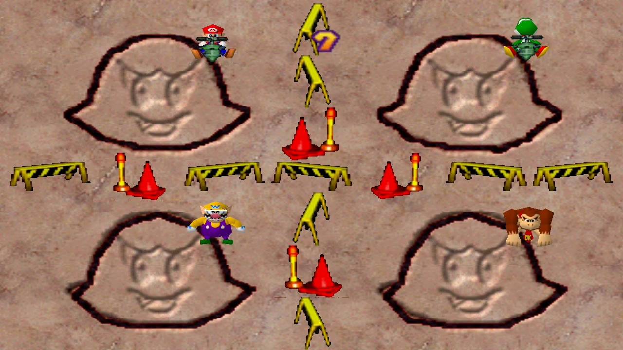 Mario Party 1 Mini Games - Crazy Cutter Boo - YouTube