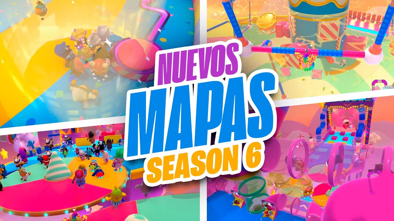 Todos los MAPAS NUEVOS de la SEASON 6 de Fall Guys - YouTube