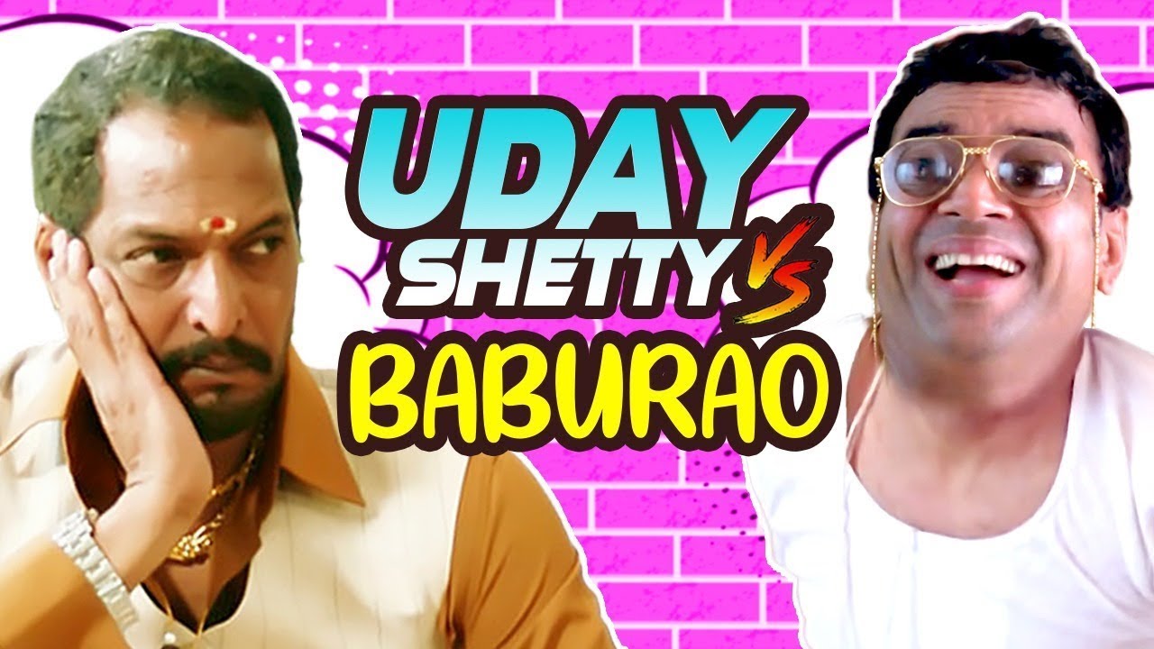 Best Of Comedy Scenes Uday Shetty V S Baburao Welcome Phir Hera Pheri ...