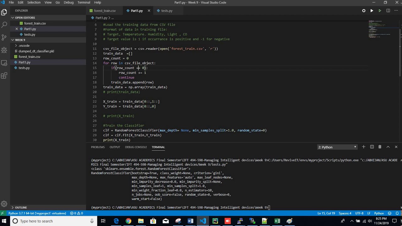 Trainning a model - YouTube