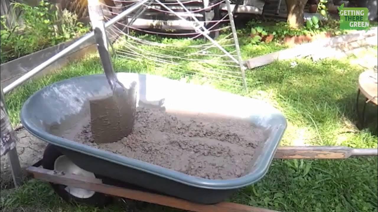 How to Mix and Pour Concrete for a Post Hole (Plus Safety Tips) - YouTube