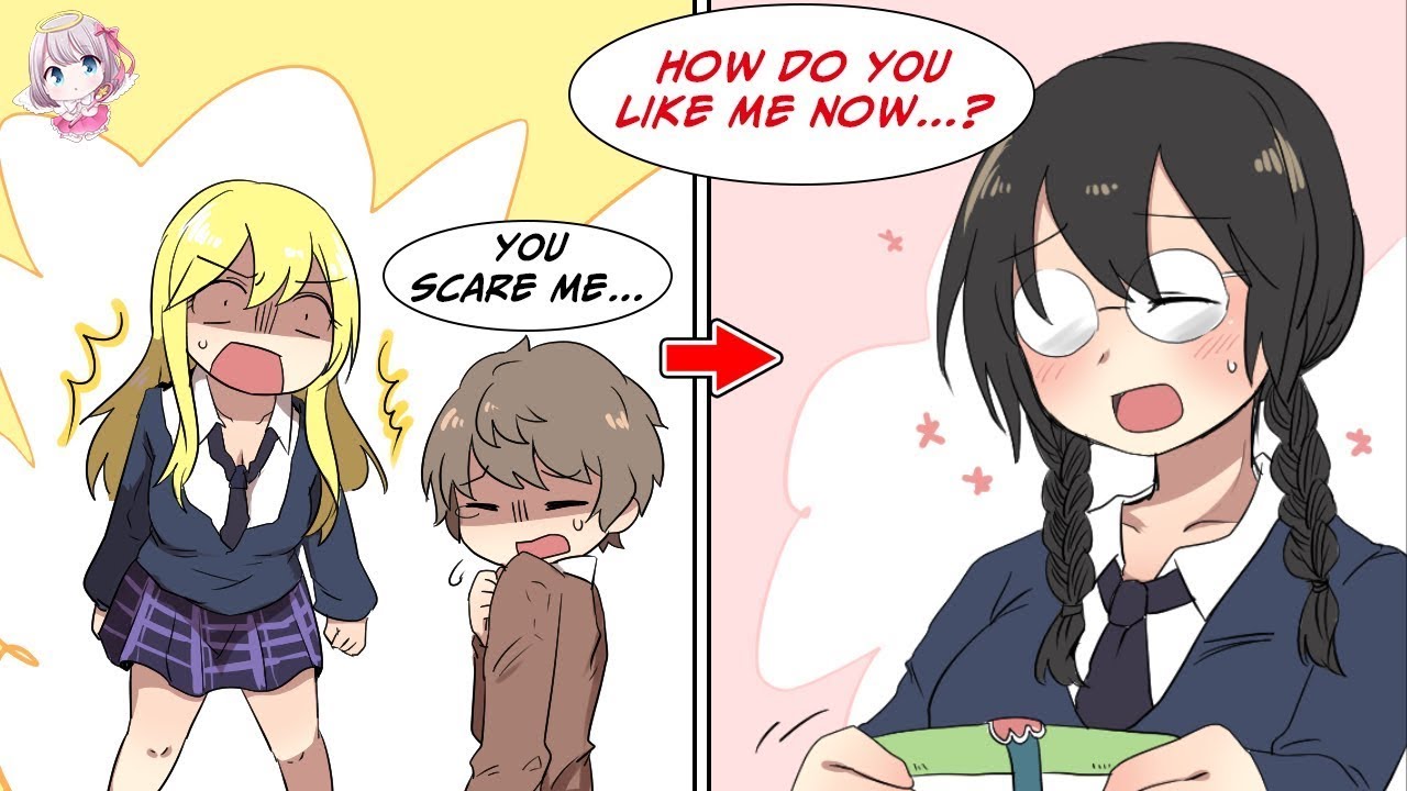 [Manga Dub] I rejected her for being scary so she became a nerd ...