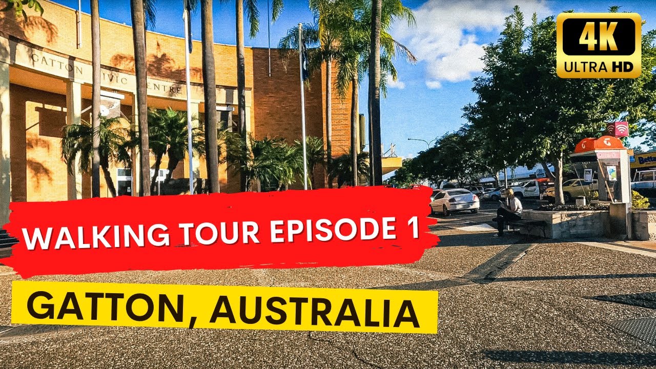 Gatton, Australia walking tours, stunning day city walks - 4K ultra HD ...
