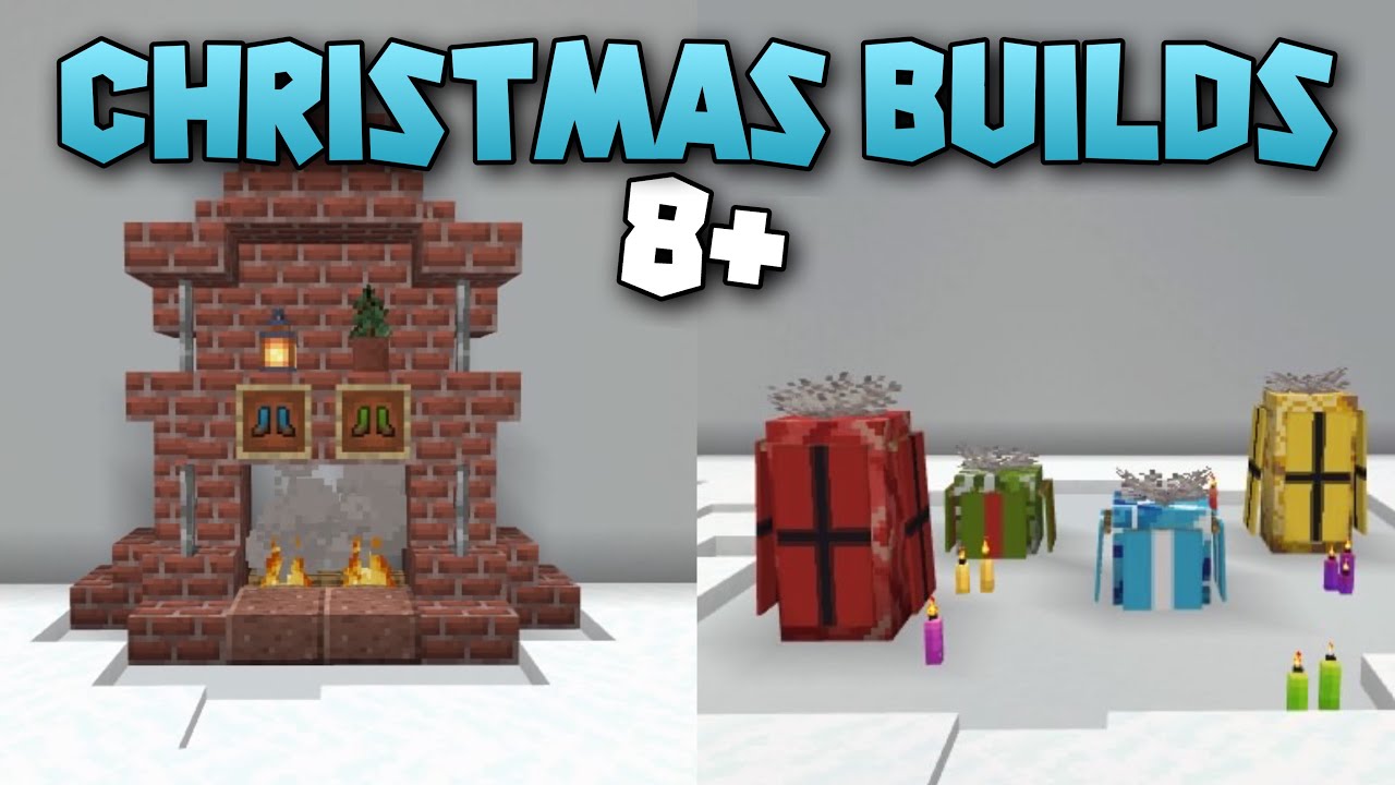 Minecraft | 10 Christmas Build Hack and Ideas - YouTube