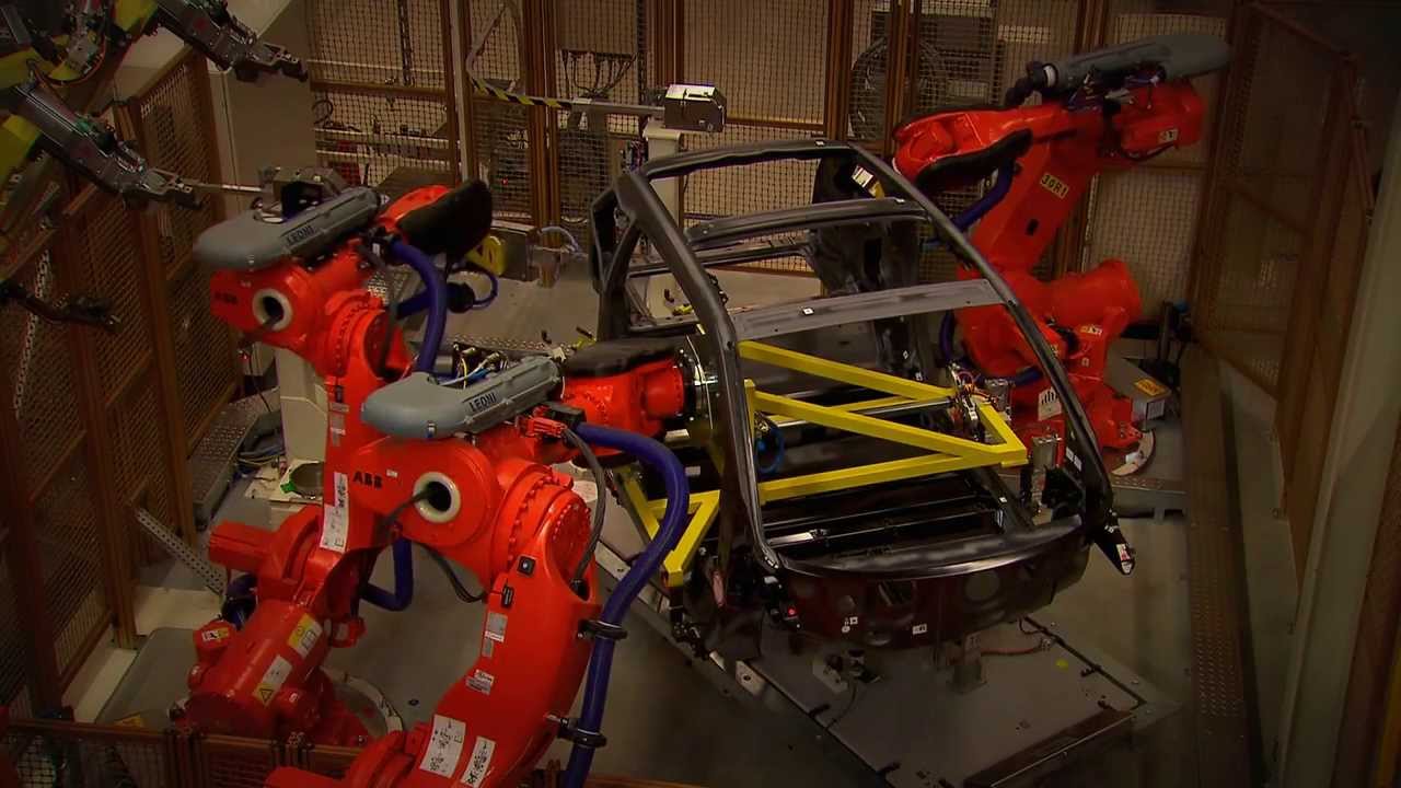 BMW i3 Body Shop Assembly Full HD - YouTube