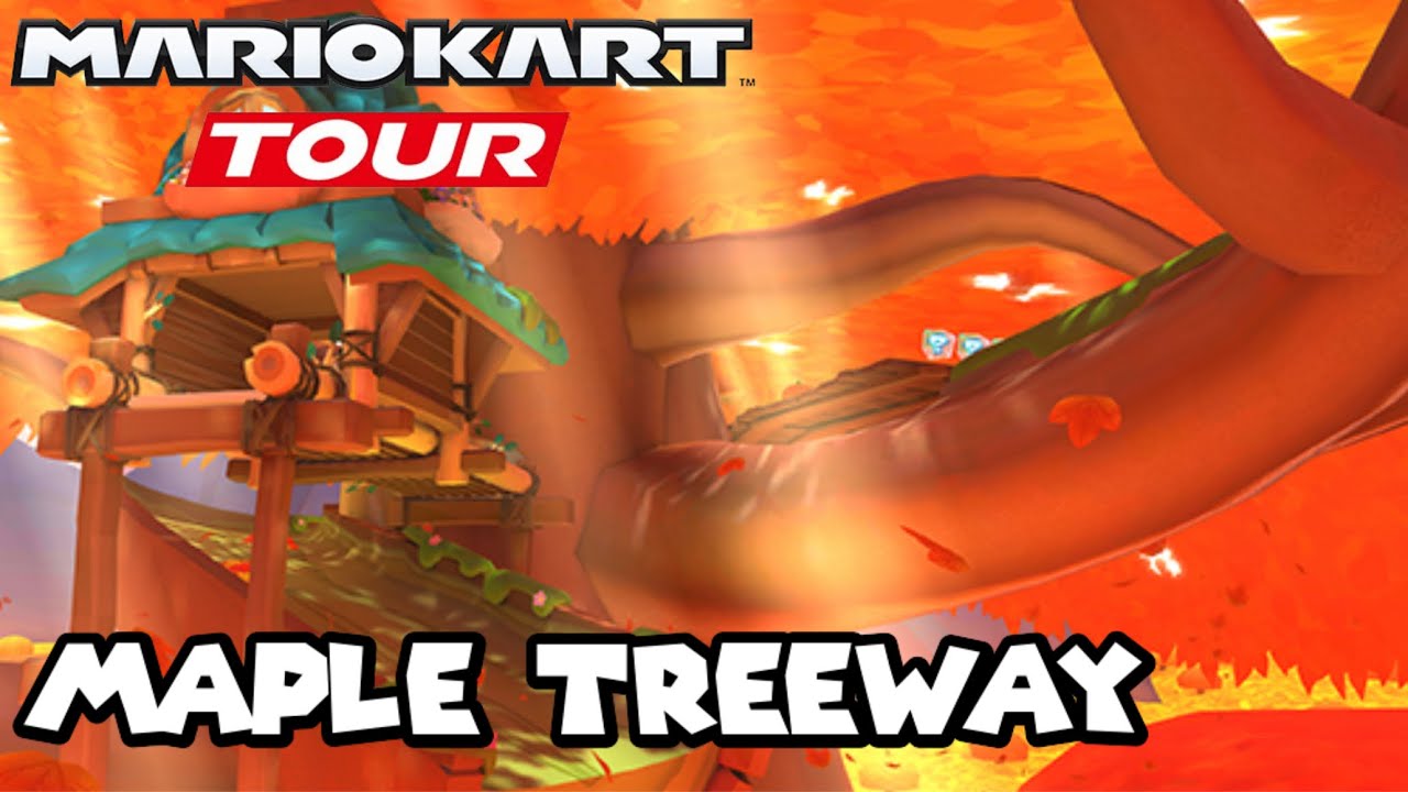 Maple Treeway Gameplay | Halloween Tour 2 - Mario Kart Tour - YouTube