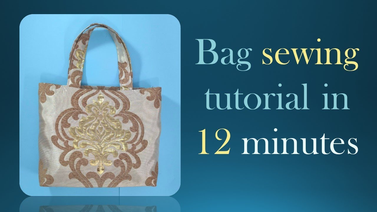 Transform Curtain Fabric into a Stylish Bag – Easy Sewing Tutorial ...