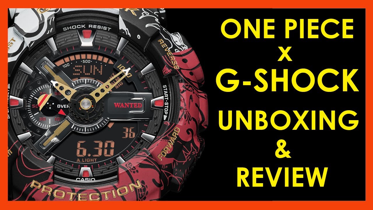 UNBOXING & REVIEW ONE PIECE x G-SHOCK COLLABORATION WATCH FOR ONE PIECE ...