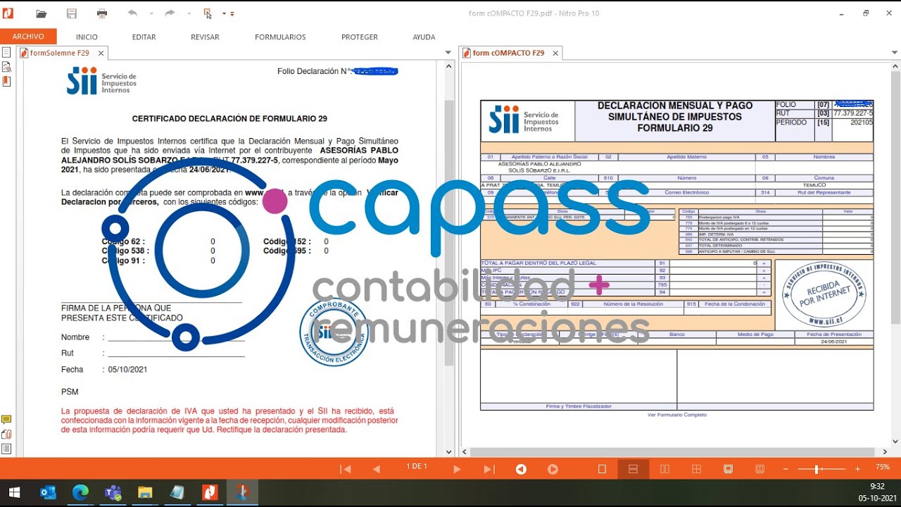 IVA Formulario 29 a PDF - YouTube
