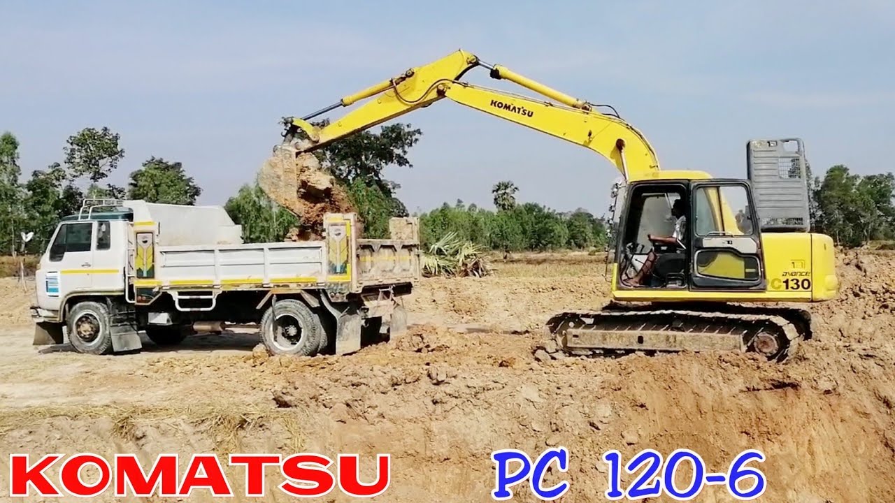 KOMATSU PC 120-6 - YouTube