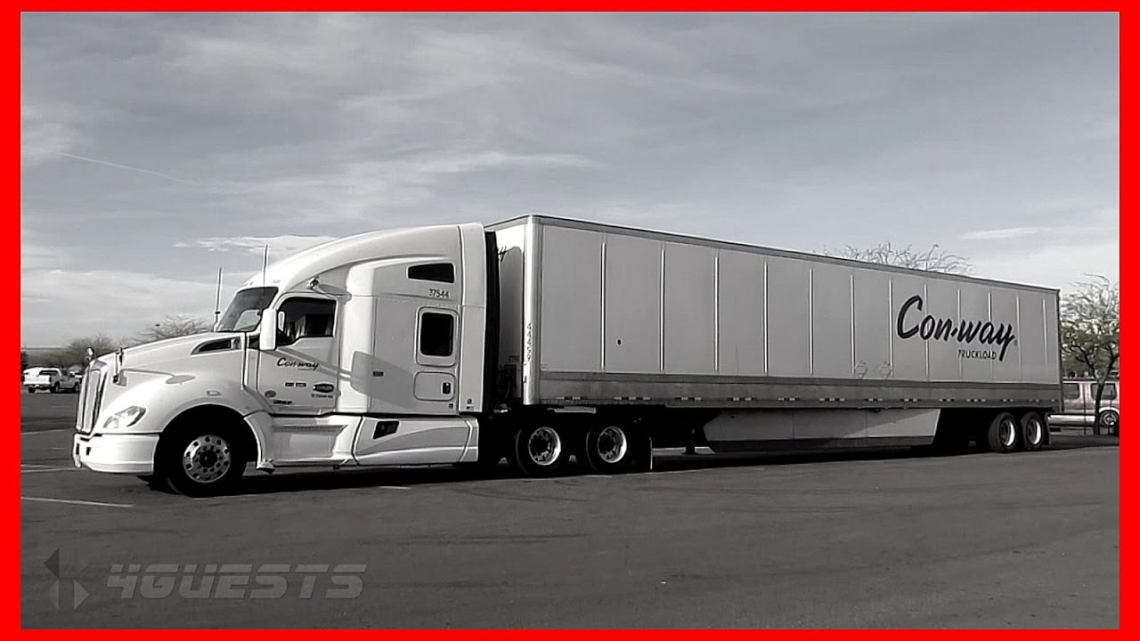 Con-Way Trucking ~ Kenworth Truck - YouTube