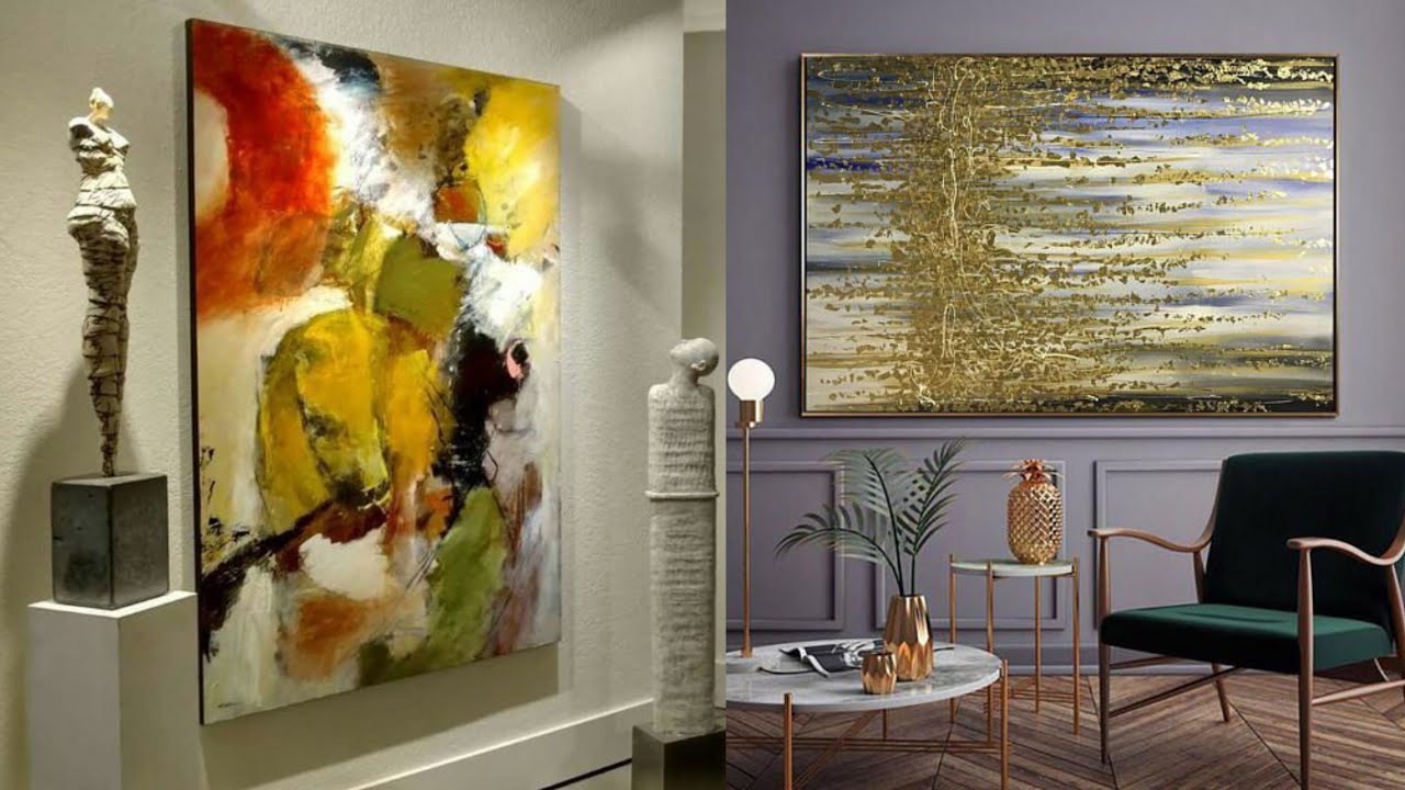 Abstaract large canvas painting ideas - YouTube