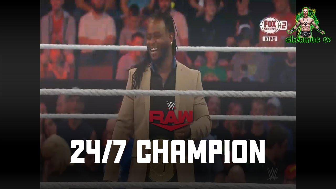 WWE Reggie Entrance as 24/7 Champion | Raw, Sept. 27, 2021 - YouTube