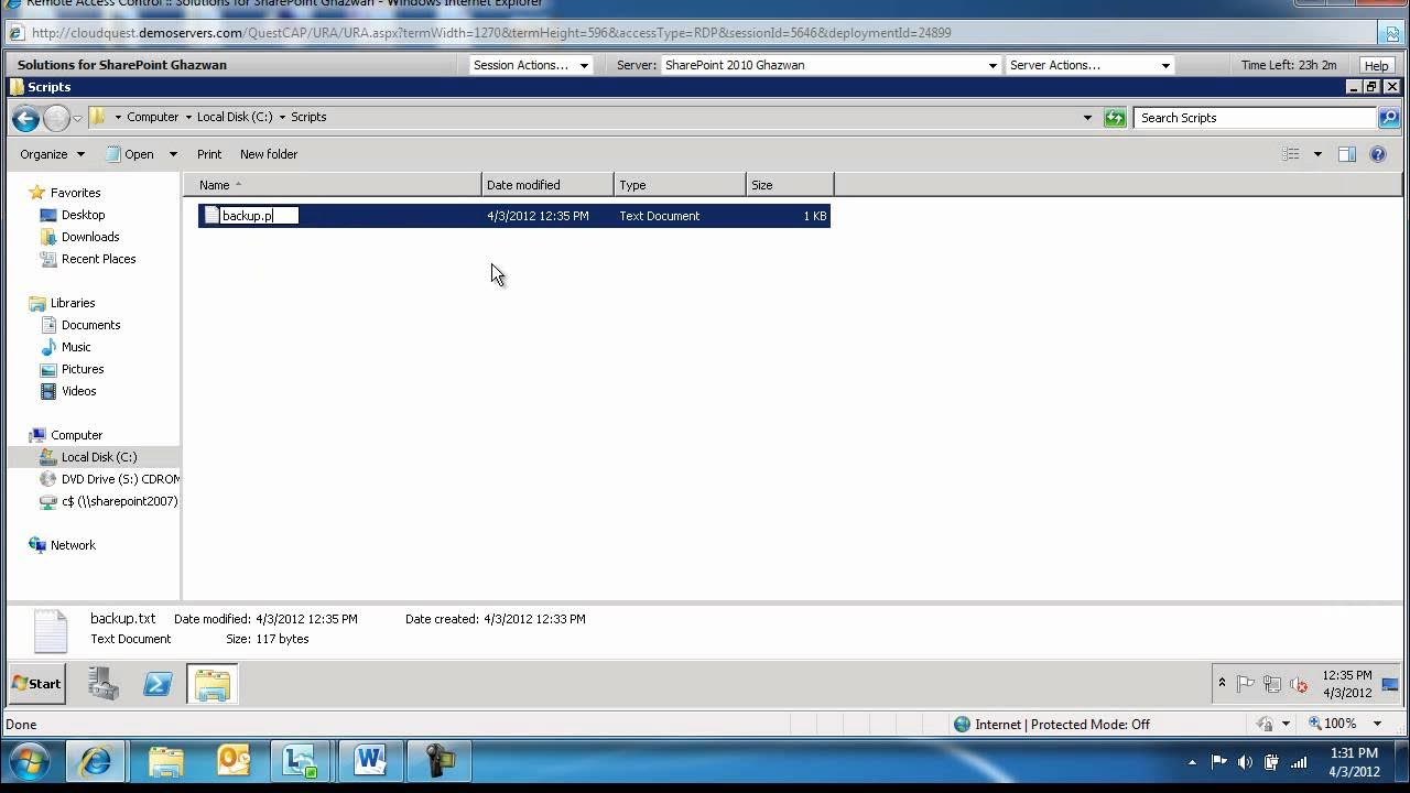 Automating SharePoint 2010 Backup Using Windows PowerShell.wmv - YouTube