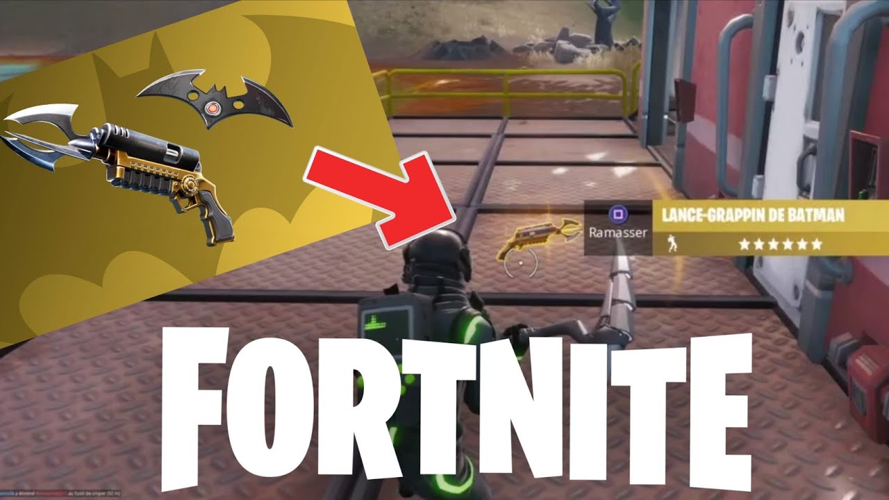 FORTNITE : Utiliser un lance-grappin de batman dans plusieurs parties ...