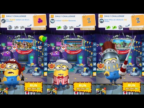 Minion Rush Completed Today's Daily Challenge Missions Run#696 @De_Epic ...