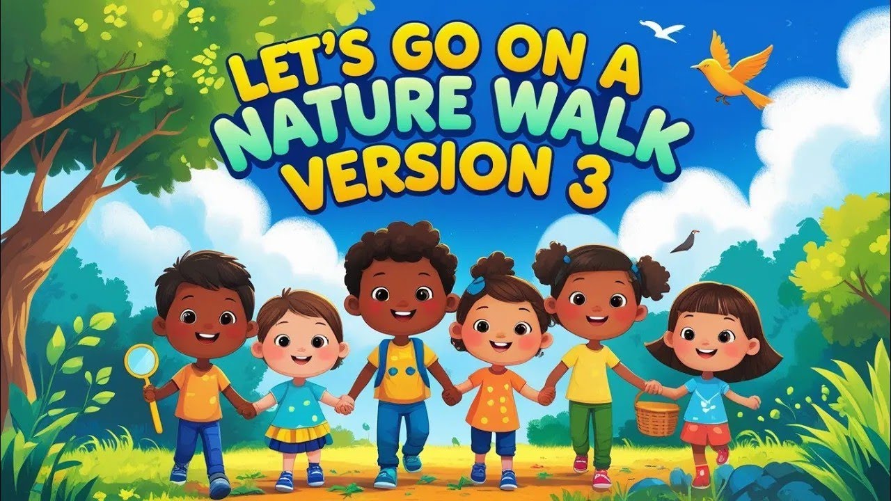 Let's Go on a Nature Walk Version 3| Kids' Song with Lyrics | Kiddos ...