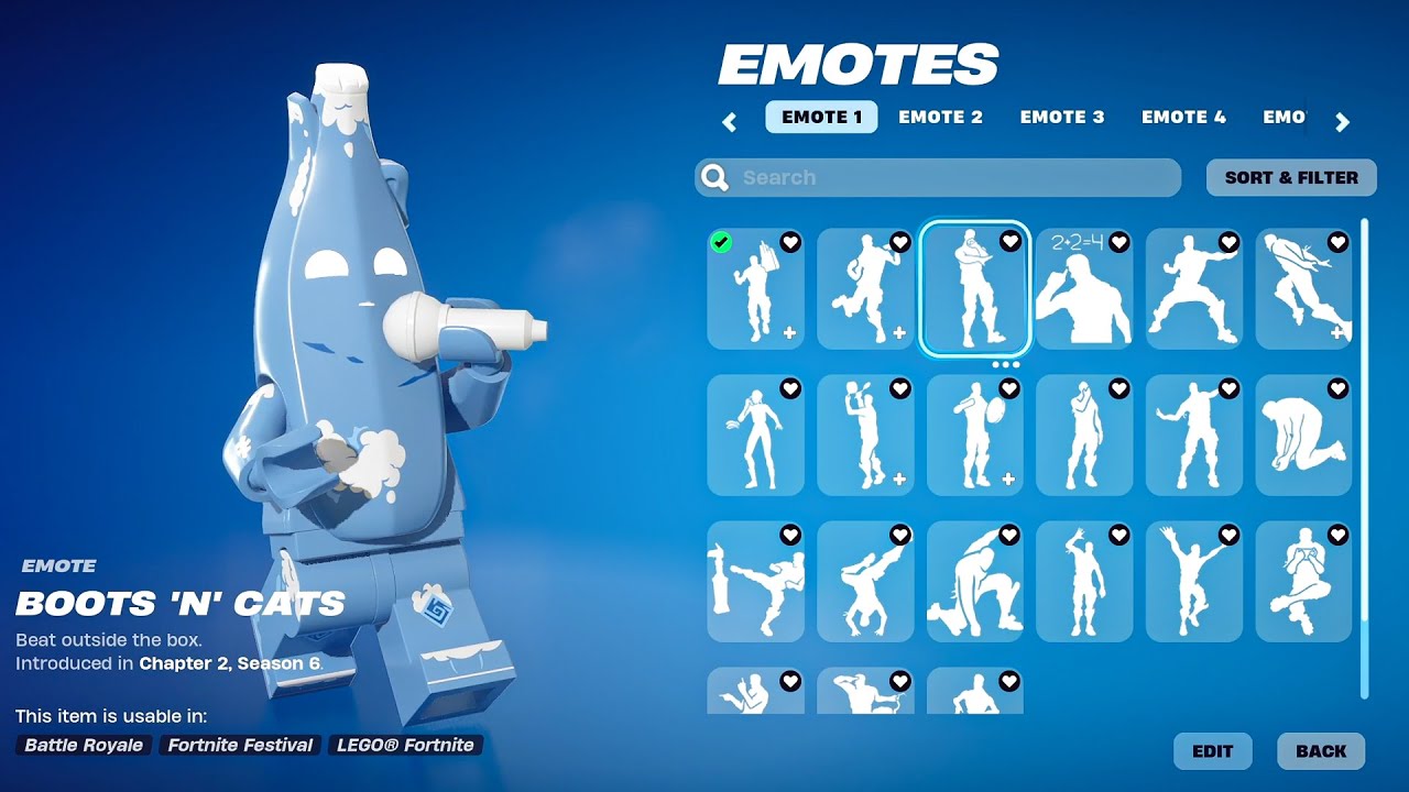 Fortnite LEGO Skins showcase with Emotes! - YouTube