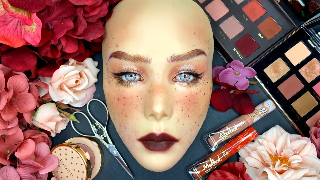 ASMR Makeup For Grey Eyes | Makeup Application Without Talking - YouTube