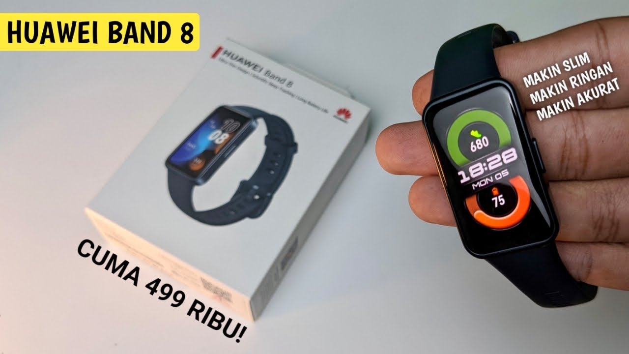 MAKIN MEWAH SLIM DAN AKURAT! Unboxing Huawei Band 8 - Smartband terbaik!? - YouTube