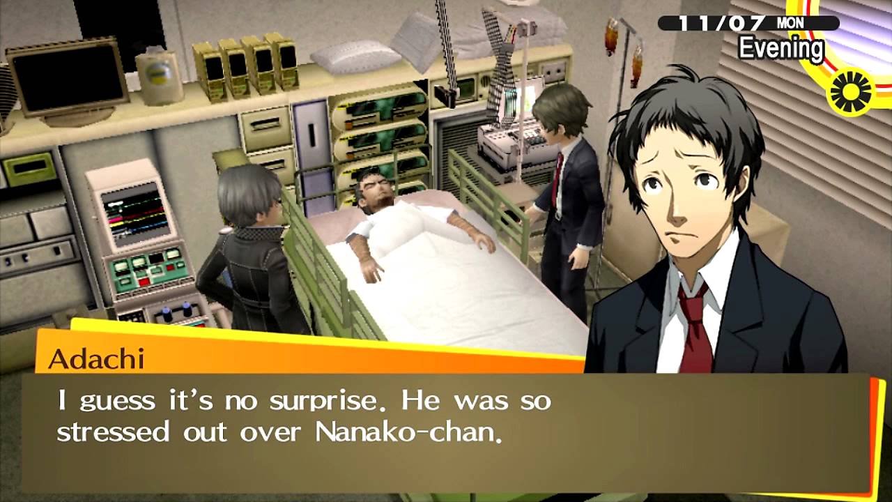Persona 4 Golden - Adachi Social Link 7 (Jester) (Voiced) - YouTube