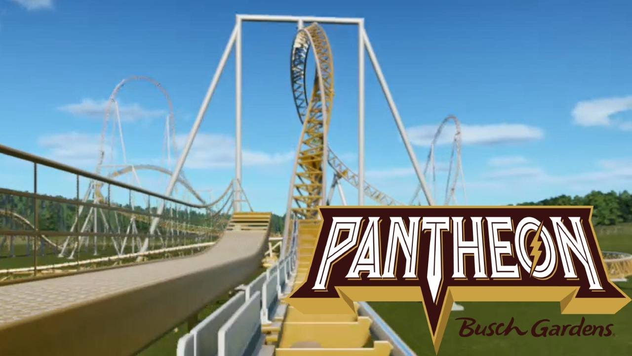 Pantheon Busch Gardens Williamsburg | Planet Coaster Recreation - YouTube