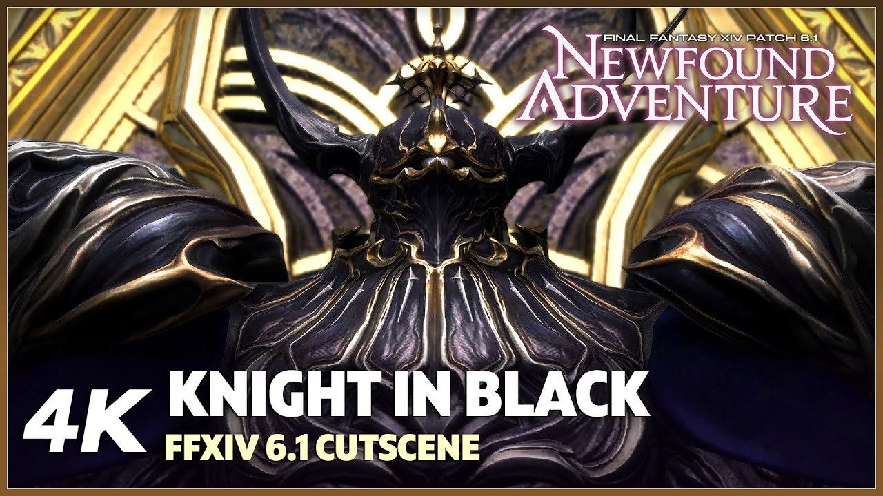 Knight in Black Cutscene (4K60FPS) FFXIV 6.1 Somewhere in The World ...