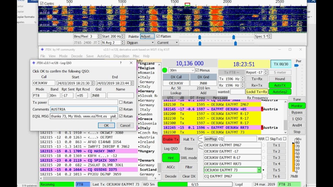 FT8 Y FT4 JTDX TUTORIAL MANUAL DE CONFIGURACIÓN Y VERSIÓN v.2.0.1-rc128. EN (ESPAÑOL) 1º - YouTube