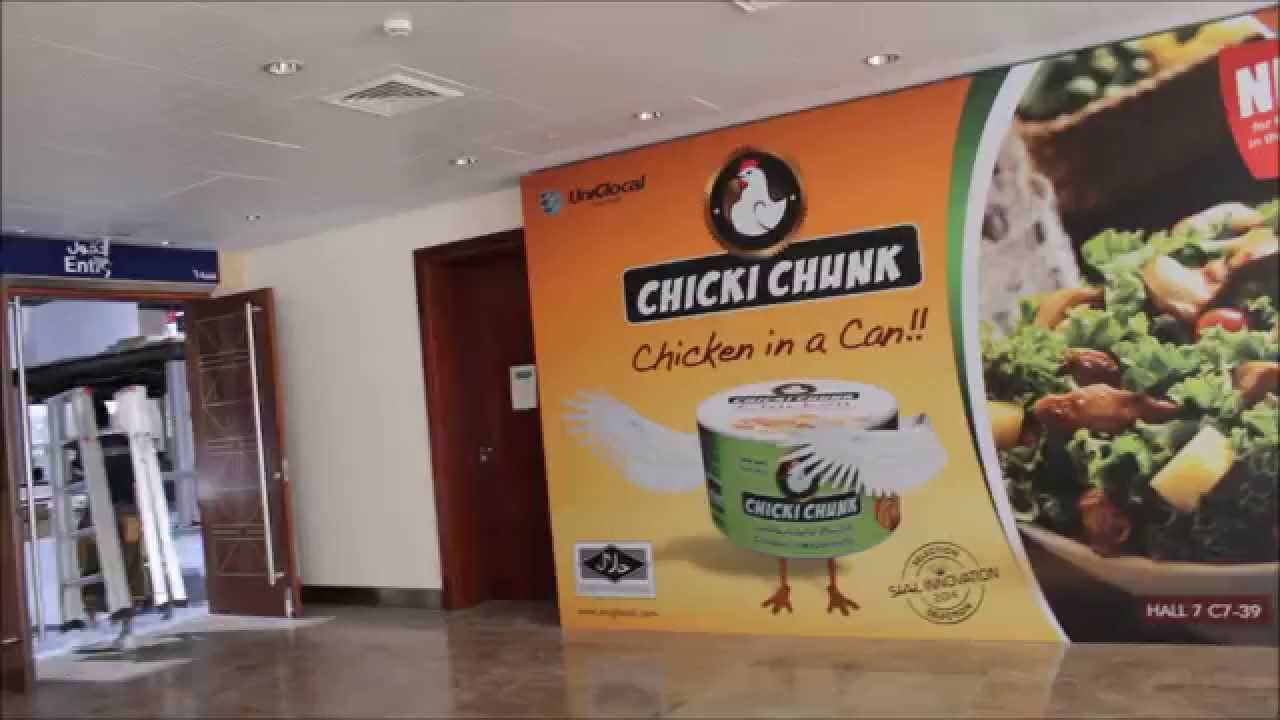 Uniglocal InterTrade Chicki Chunk (Chicken in a Can) Gulfood 2015 - YouTube