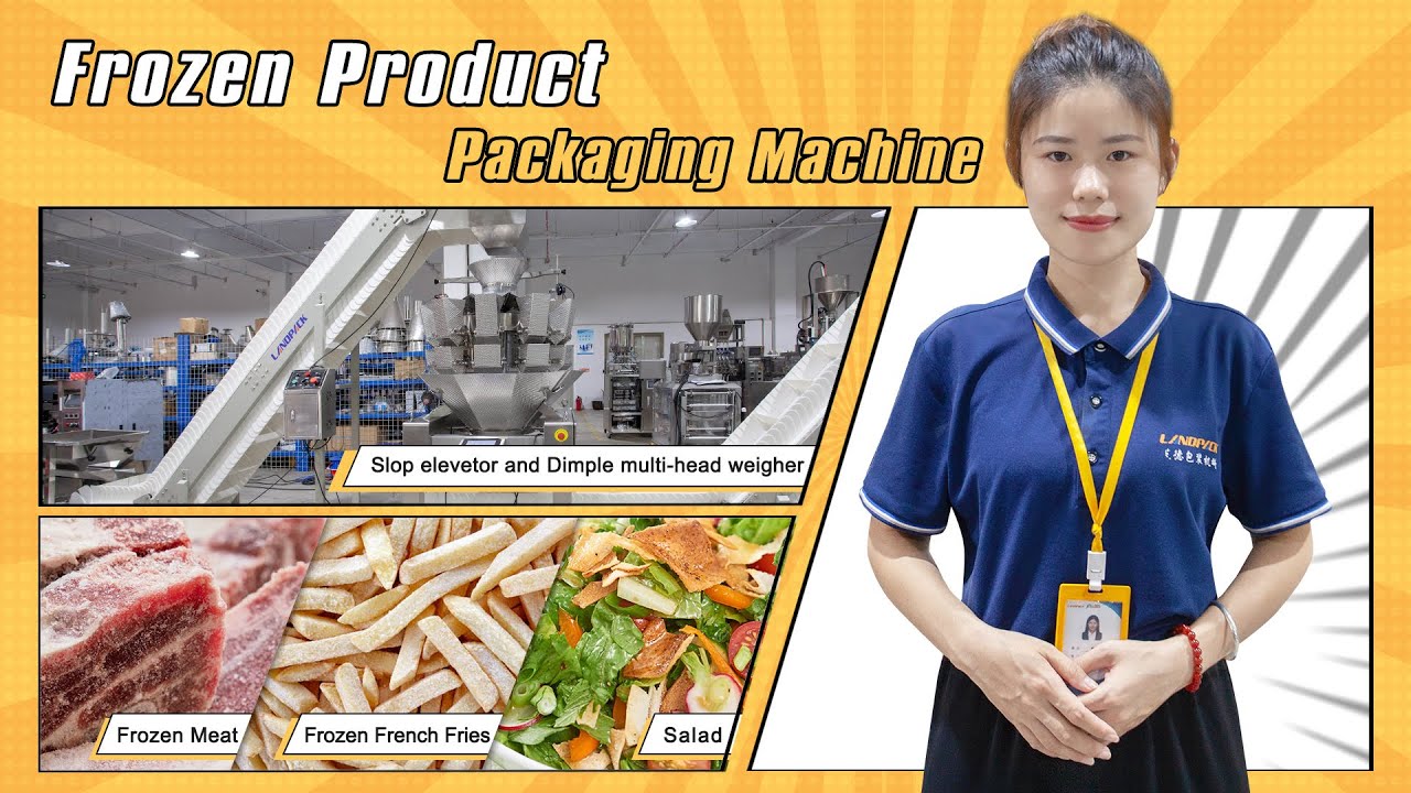 Automatic Frozen Food Packing Machine for Frozen Peas, Chips, Green ...