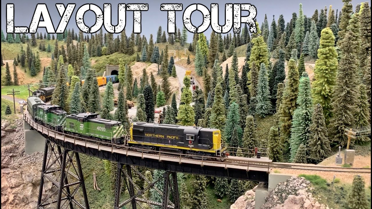 Layout Tour - BN Pacific Division in Amazing Detail HO Scale - YouTube