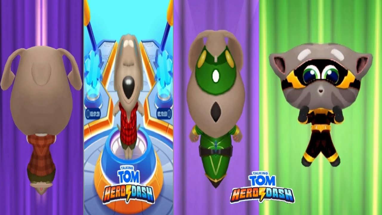 TALKING TOM HERO DASH -- BLACK HERO TOM SAVING BEN CHARACTER & HERO BEN ...