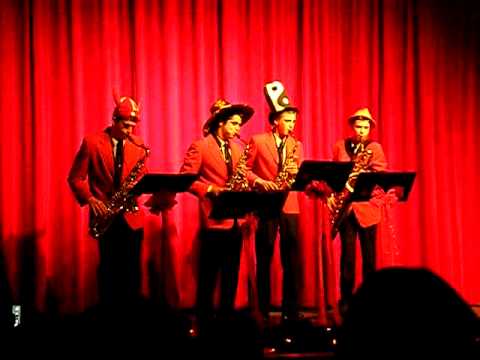 Barrie Central's Saxophone Quartet - The Chicken - YouTube