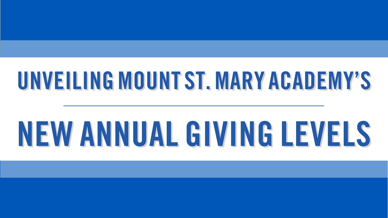 New Annual Giving Levels Announced - YouTube
