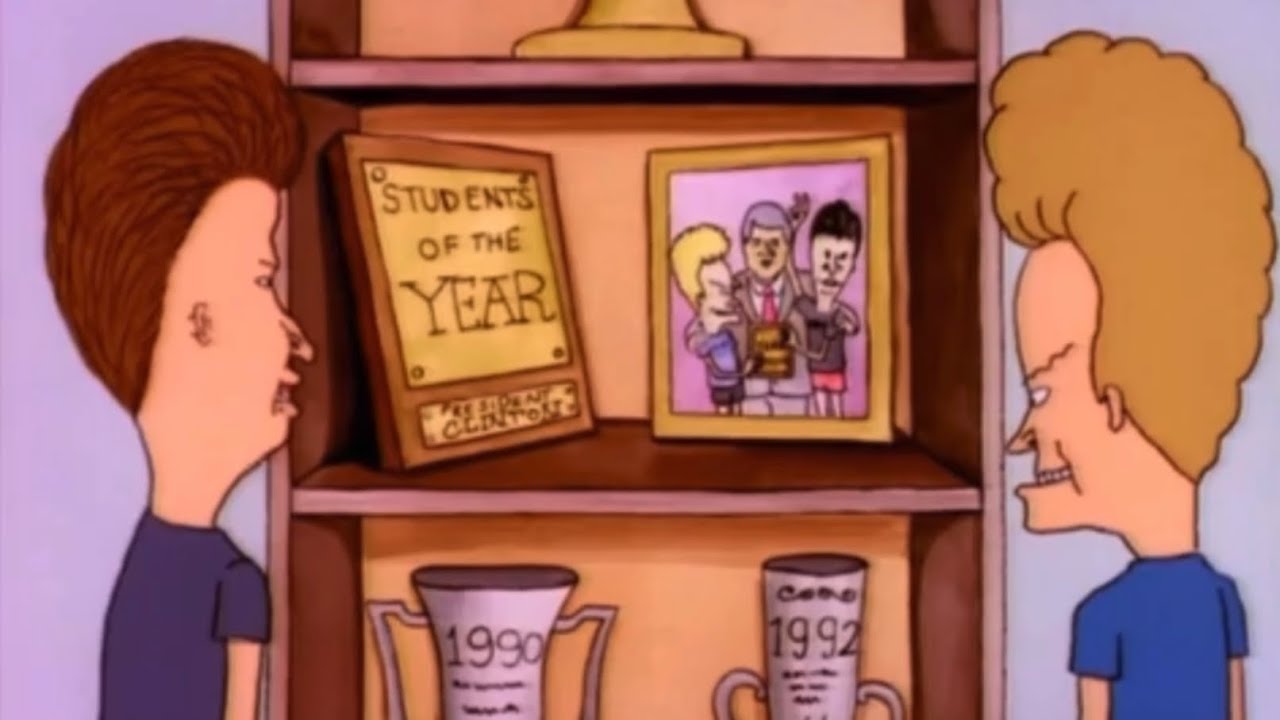 1993 MTV Beavis and Butt-head 'Citizen Butt-head' with Bill Clinton ...