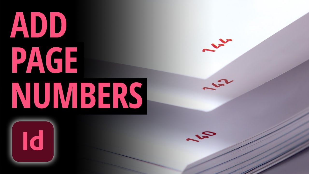 How To Add Page Numbers In InDesign - YouTube