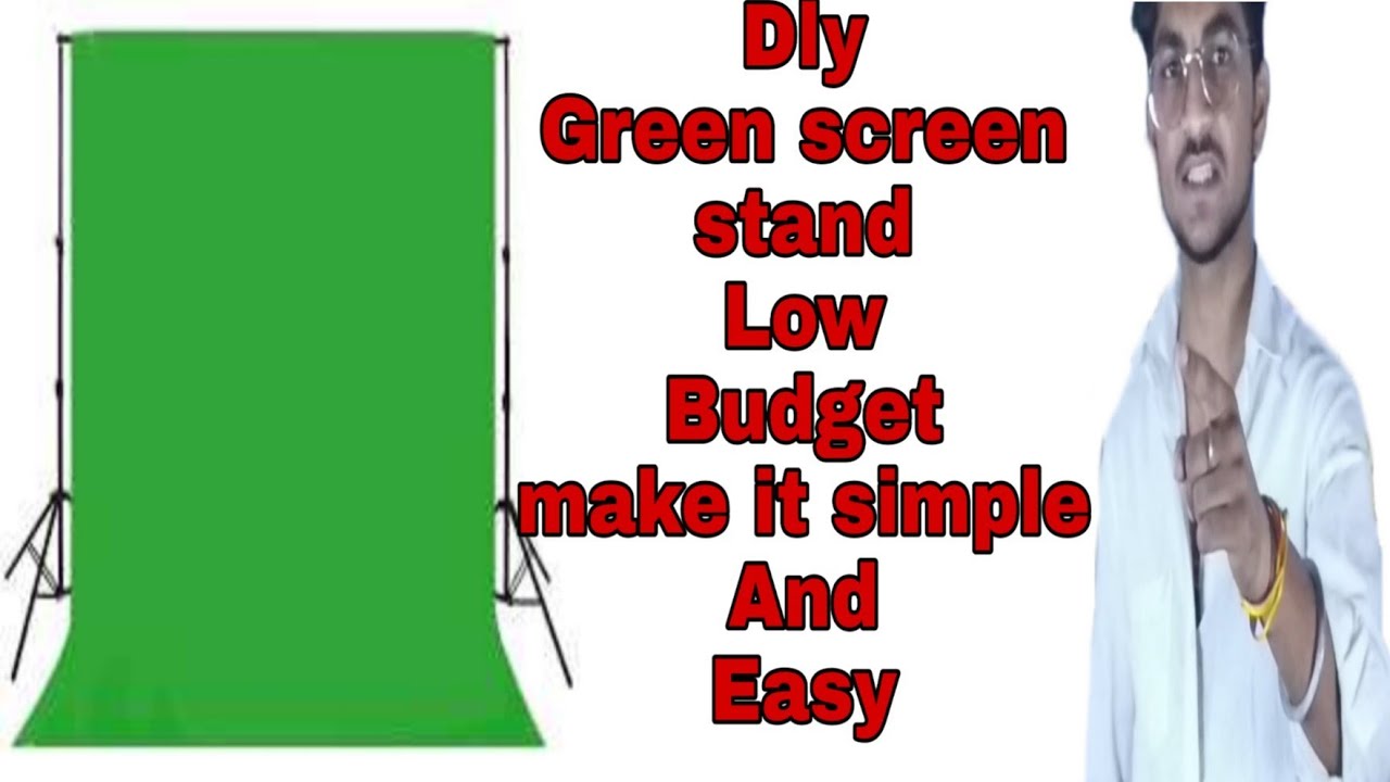 How to make Green screen stand at home|Green screen tutorial|Cheap ...