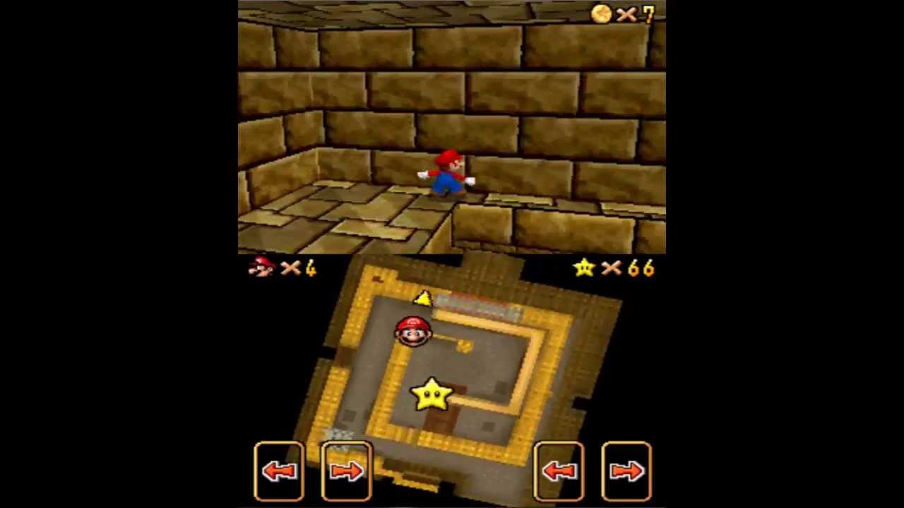 Let's Play Super Mario 64 DS Inside the Ancient Pyramid - YouTube