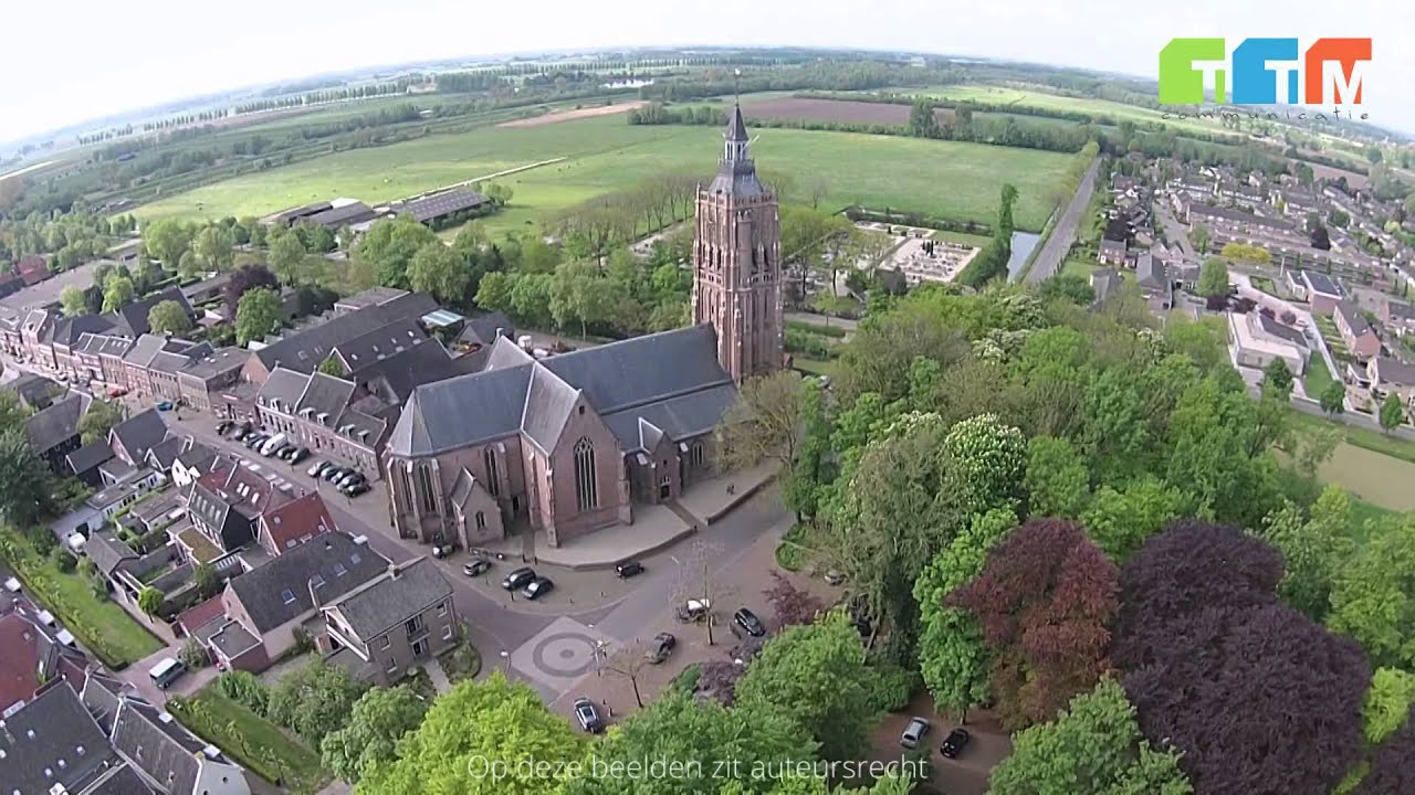 Luchtopname van Asperen, Lingewaal - YouTube