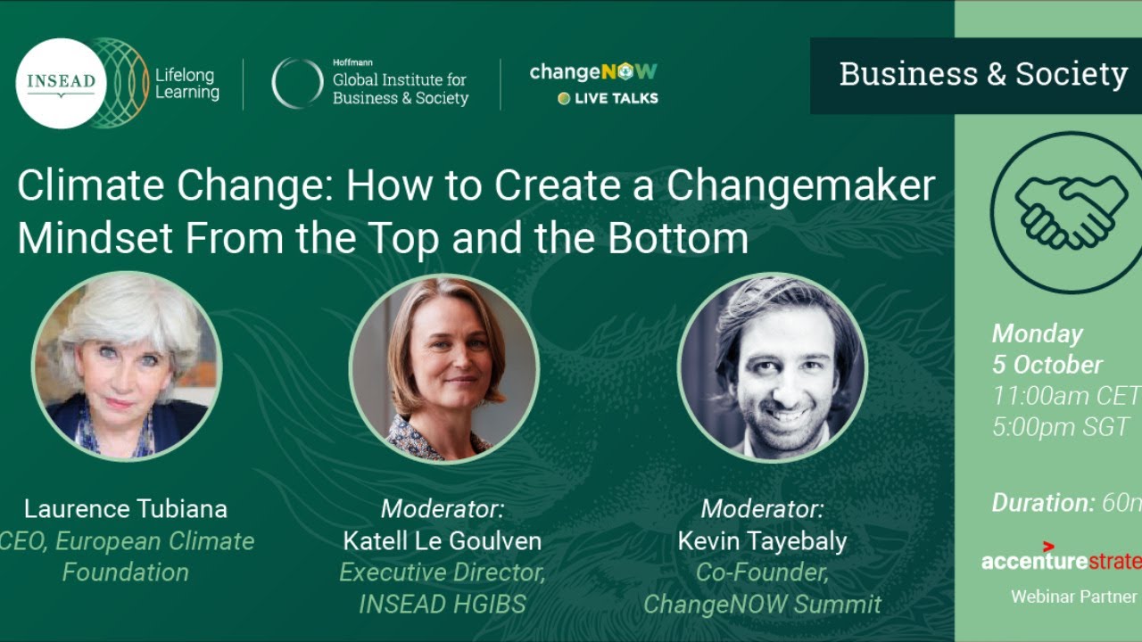 Climate Change: How to Create a Changemaker Mindset from the Top and ...