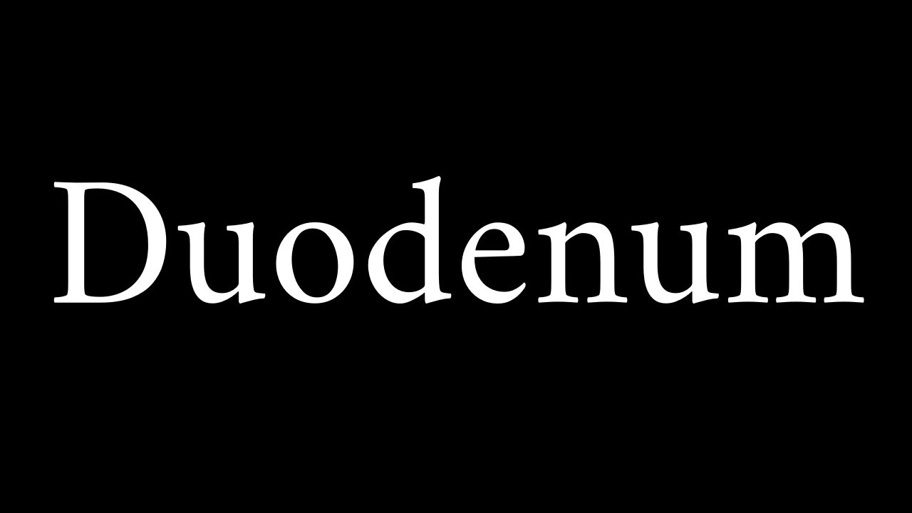 How to Pronounce Duodenum (Medical Term) - YouTube