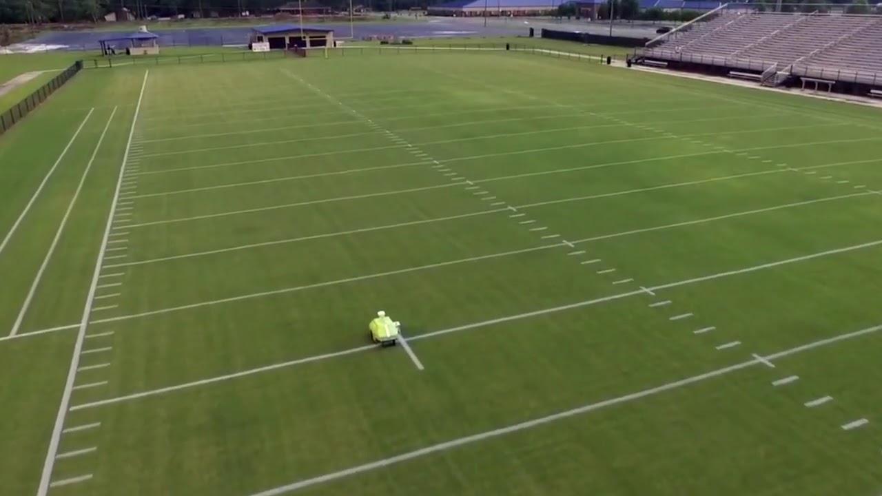 Turf Tank ONE paints American football field at Jeff Davis County High ...